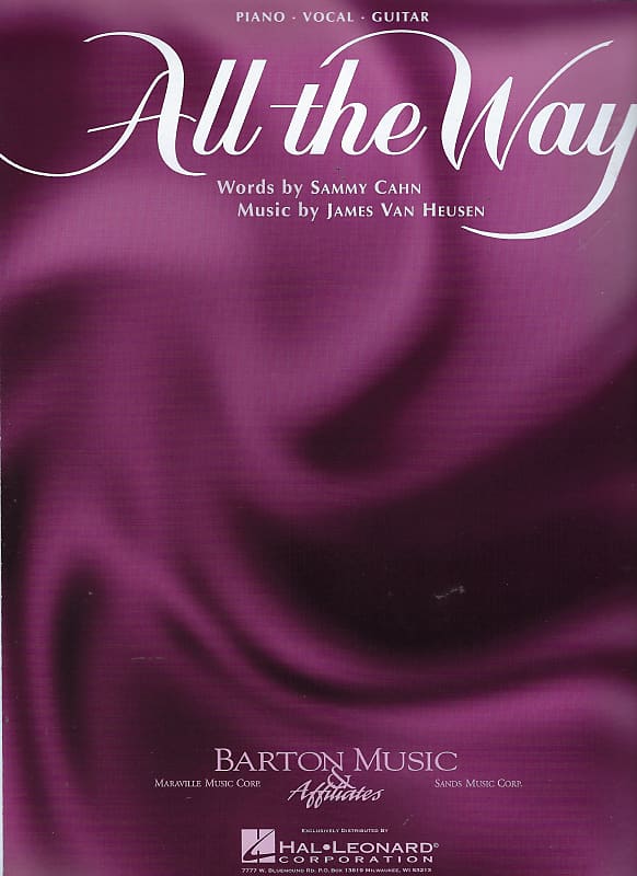 Frank Sinatra All the Way Sheet Music | Reverb