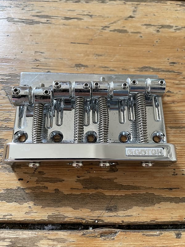 Gotoh 201, 4 String Bass Bridge, Chrome | Reverb