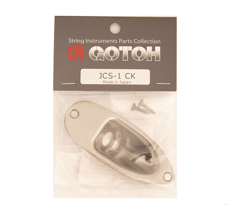Genuine Gotoh MIJ Strat-style Jack Plate, Cosmo Black JCS-1 | Reverb