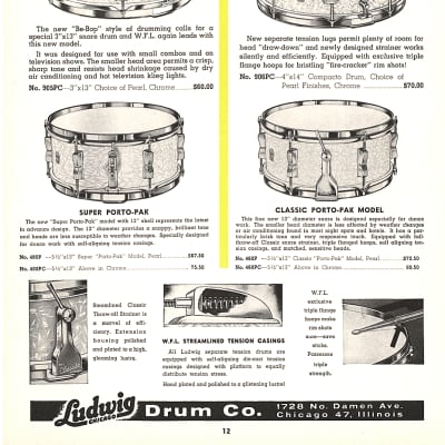 Ludwig Drum Catalogs / 1957 & 1960 | Reverb
