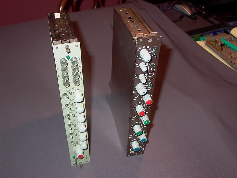 Helios Mic pre/EQ Manor style 3 band with extra module 1970's | Reverb