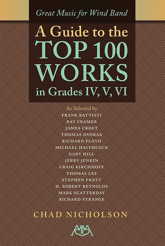 Guide To The Top 100 Wind Band Works (Softcover Book) | Reverb