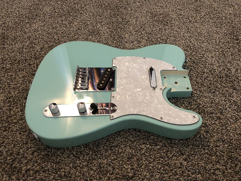 Loaded Telecaster Tele Guitar Body - Sea Foam Green | Reverb