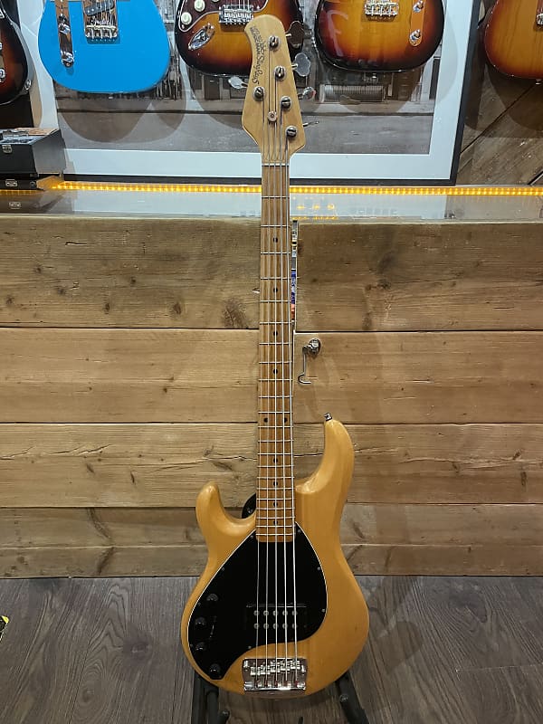 Music Man Stingray 5 Left Handed 1996 Natural | Reverb
