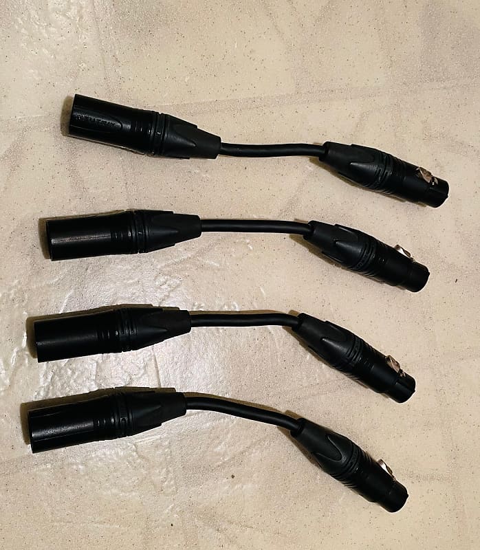 Mogami 2549 Custom XLR 2" cables (4 pack) w/Neutrik Gold | Reverb