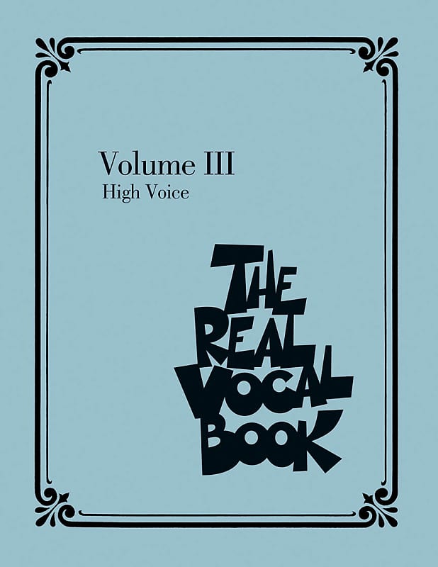 The Real Vocal Book Volume 3 - High Voice | Reverb