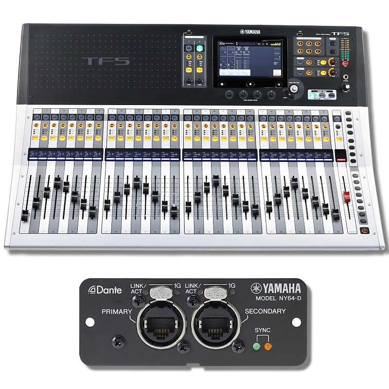 Yamaha TF5 32-Fader Digital Audio Mixer with Yamaha NY64-D | Reverb