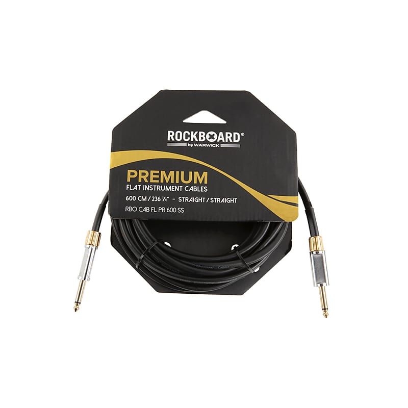RockBoard PREMIUM Flat Instrument Cable, 600 cm / 19.7 ft., | Reverb