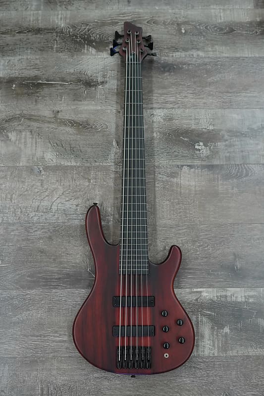 AIO 6W 6-String Fretless Bass - Red Walnut | Reverb