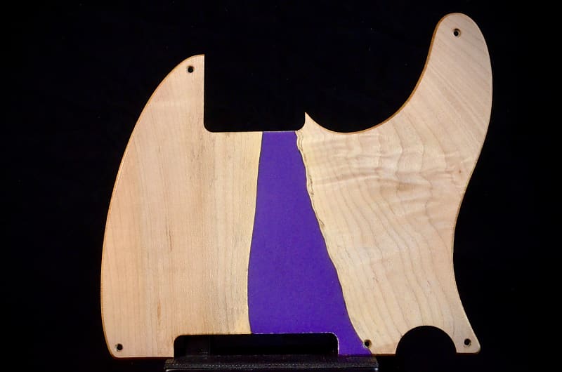 Fender Telecaster Pickguard - Live Edge Figured Maple | Reverb