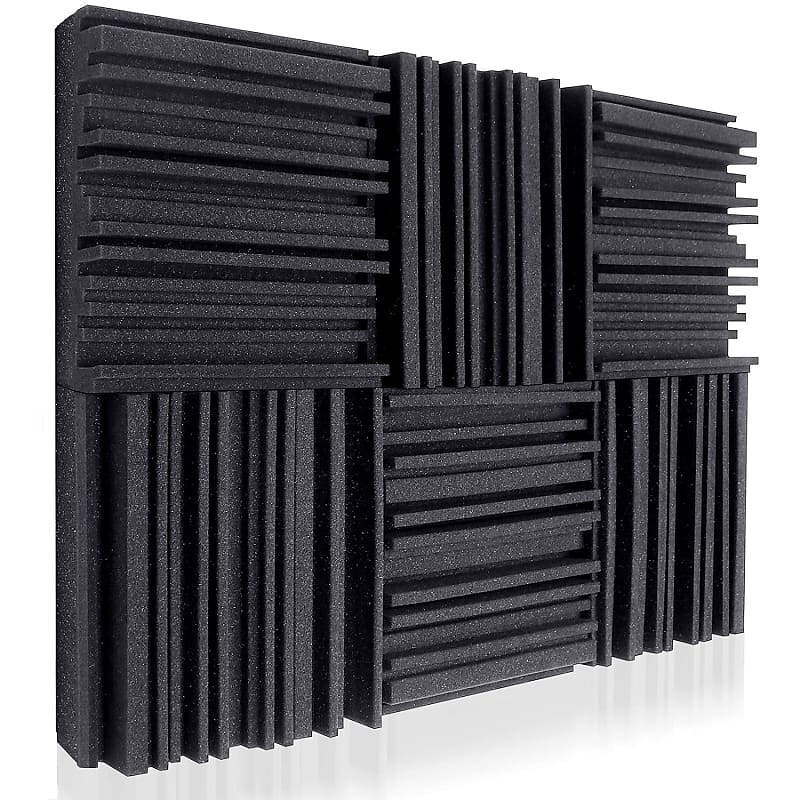 Acoustic Studio Absorption Foam Panel 24 Pack 2'' X 12'' X | Reverb