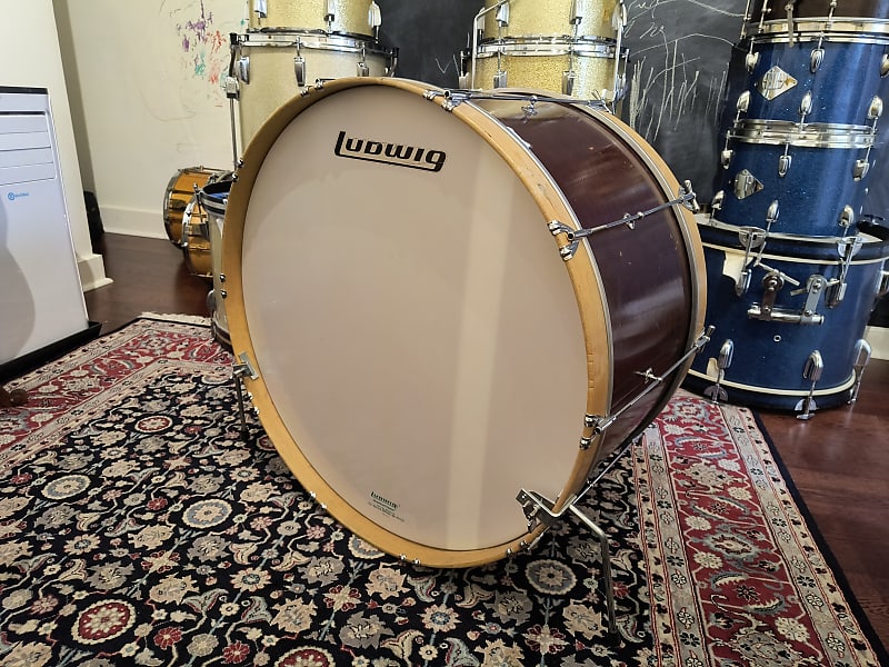 Vintage 1970s Ludwig Standard Single Tension 28 x 14 Bass | Reverb