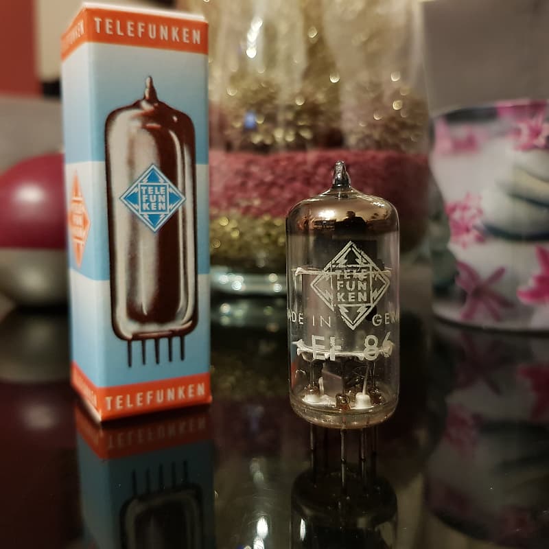 EF86 6267 Telefunken year 1962 diamond bottom "Silver cage" | Reverb