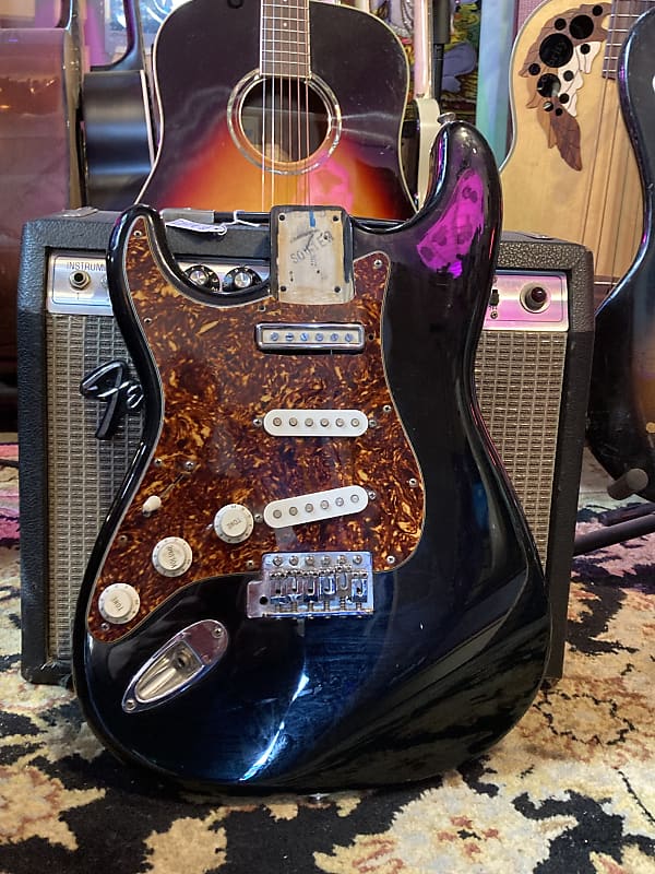 Fender Squier Lefty Loaded Body MIM with Teisco Pickup Cooder | Reverb