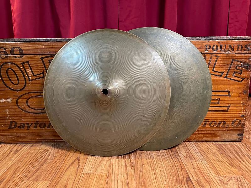 14" Zilco by Azco Hi-Hat Cymbal Pair 770g/836g Canada *Video | Reverb