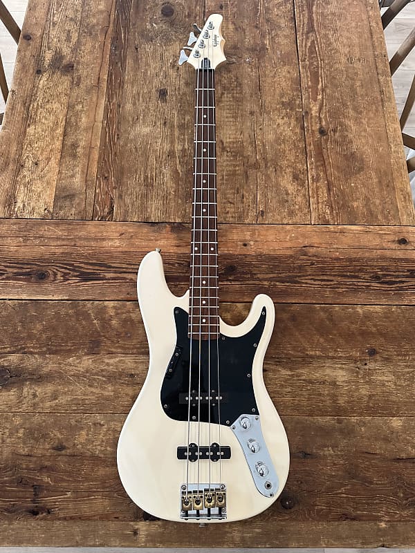 Epiphone-Gibson precision bass 1980's White with case | Reverb