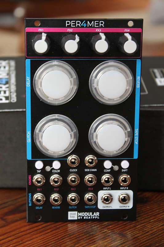 Modbap Modular Per4mer Stereo Effects Module 2021 Black | Reverb