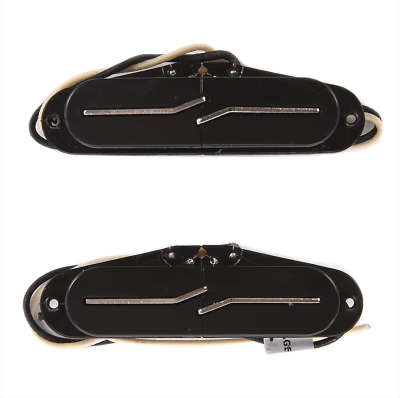 Lindy Fralin Mustang Split Blade Set Vintage Black Round | Reverb