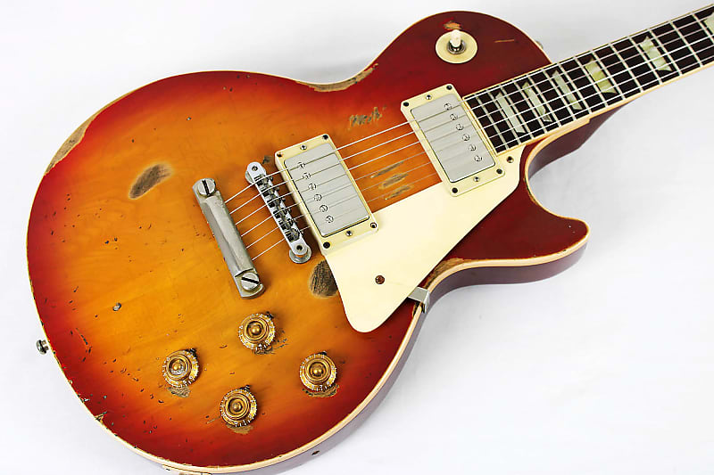 1997 Gibson Les Paul Classic | Cherry Sunburst Relic - Dax & | Reverb