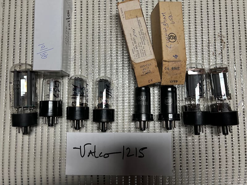 Valco Vintage Amp model 1215 Tubes Package ( 8) | Reverb