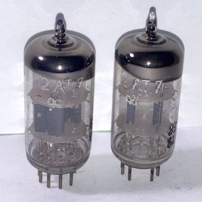 Telefunken 12AT7 ECC81 Tubes, Closely Matched Pair, NOS | Reverb