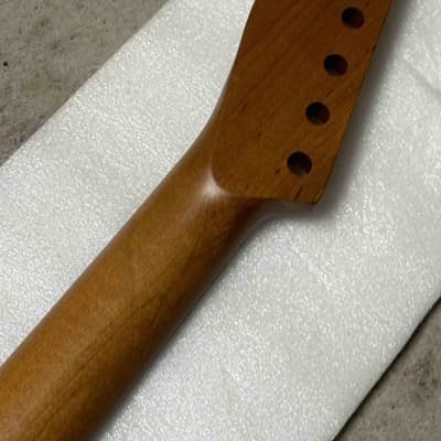 Roasted Maple Tele Neck fits fender Telecaster body 22 frets | Reverb