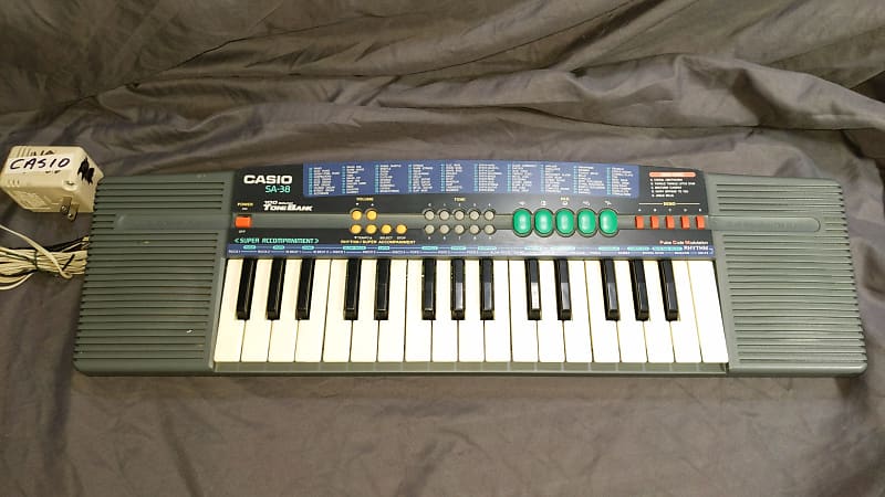 Casio Tone Bank SA-38 Keyboard 32 Keys 100 Tones 19 Rhythms | Reverb