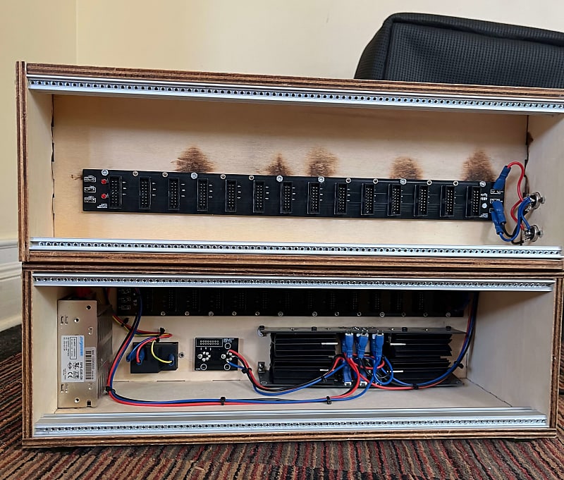 ADDAC Systems Eurorack Case (wood) with power and backpack | Reverb