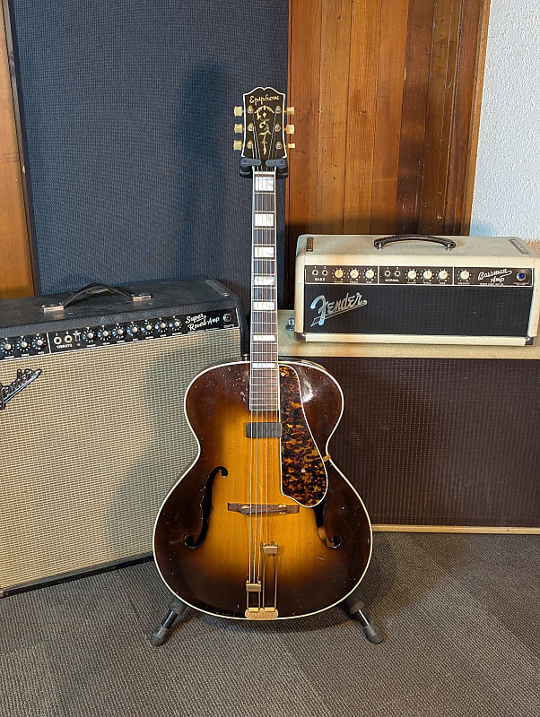 Epiphone Broadway Acoustic/Electric Archtop Guitar | Reverb France