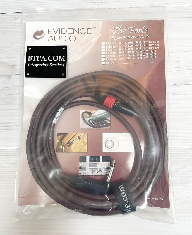Best-Tronics Pro Audio 15 Foot Evidence Audio Forte Guitar | Reverb