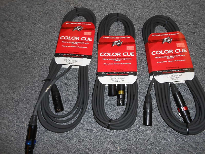 Peavey Color Cue Illuminated Microphone Cable | Reverb