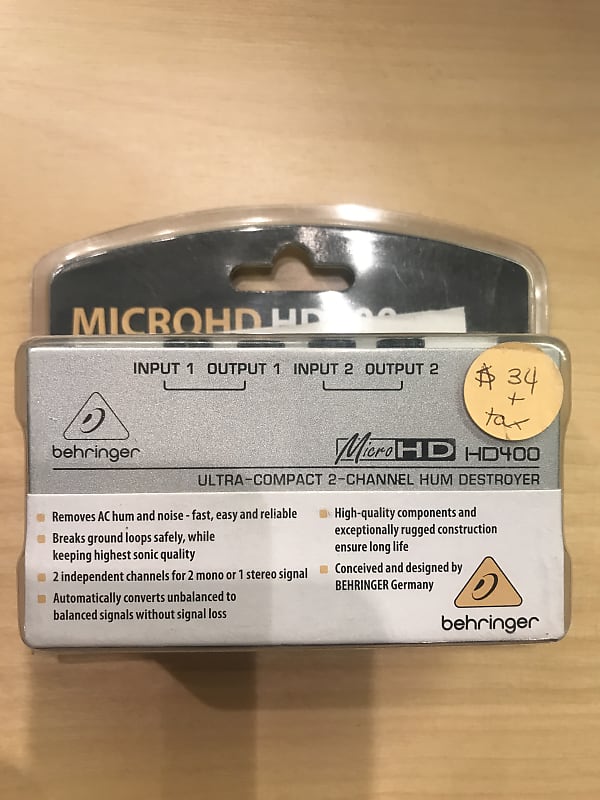 Behringer HD400 hum destroyer | Reverb