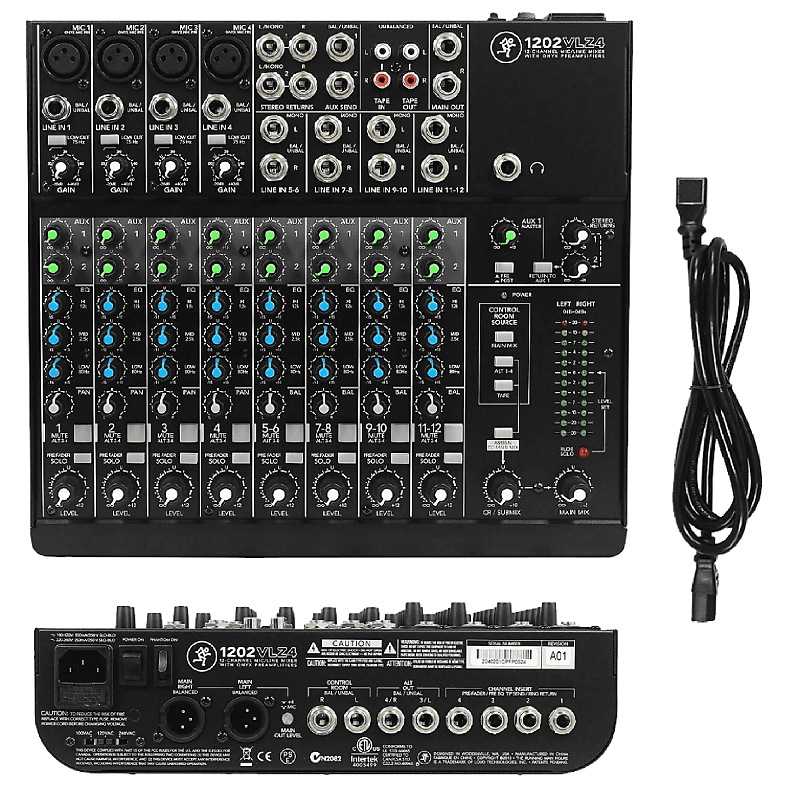 New - Mackie 1202VLZ4 12-channel Soundboard Mixing Console | Reverb