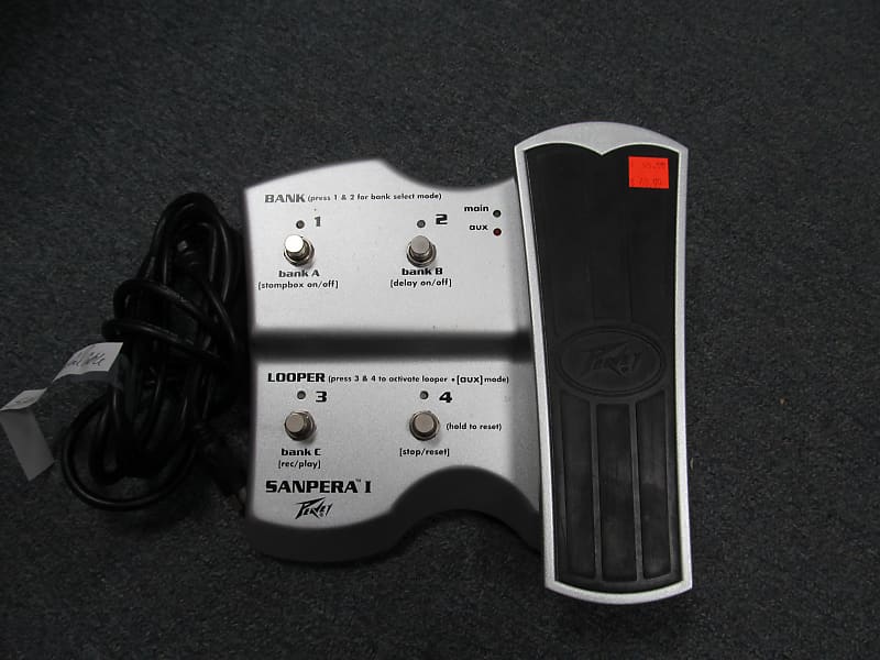 Peavey Sanpera I Silver Footswitch Foot Controller with Power | Reverb