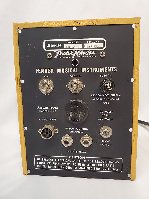Fender Rhodes FR-7220 Satellite Cabinet Master (panel) | Reverb
