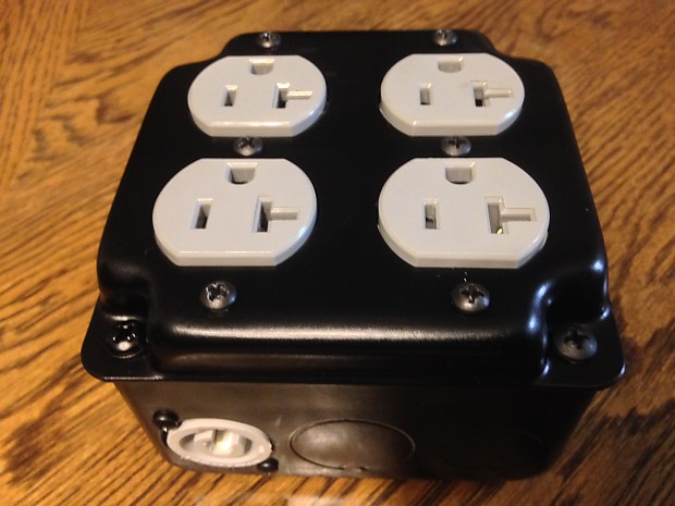 Neutrik Powercon heavy duty, stage stringer box outlet duplex | Reverb