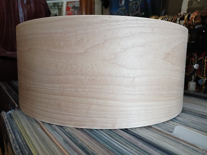 14x5.75 hickory steam Bent semi-solid bare raw snare drum | Reverb UK