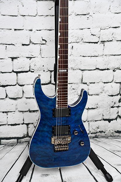 ESP LTD MH-400 2007 See Thru Blue | Reverb