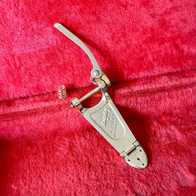 Bigsby B6 vibrato tailpiece 1960’s - Gold original vintage | Reverb