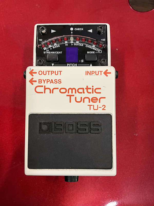 Boss TU-2 Chromatic Tuner (Dark Gray Label) - White- Guitar | Reverb
