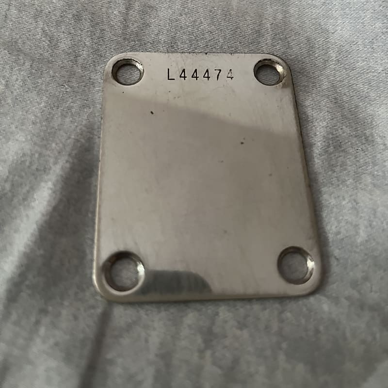1964 Fender Stratocaster Telecaster Neck Plate L-Series | Reverb