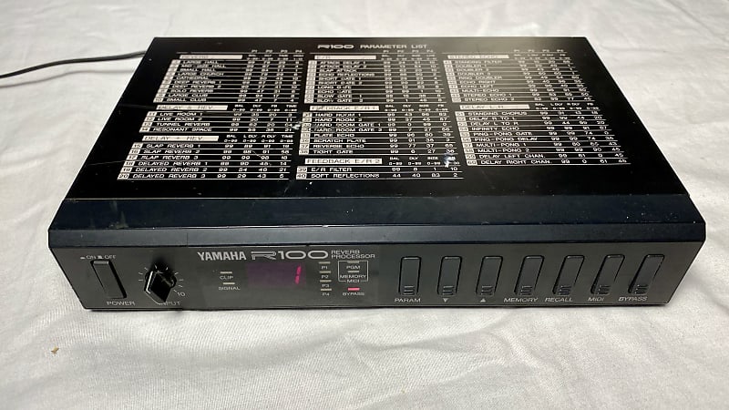 Yamaha R100 Effects processor 1980's black | Reverb