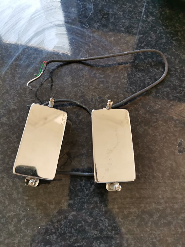 EMG Passive Humbuckers H4, H4A Set - Chrome Guitar Pickups | Reverb