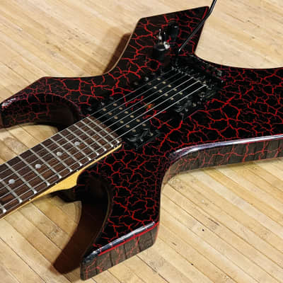 BC Rich Platinum Series Warlock 1988-1990 Black w/ Red | Reverb