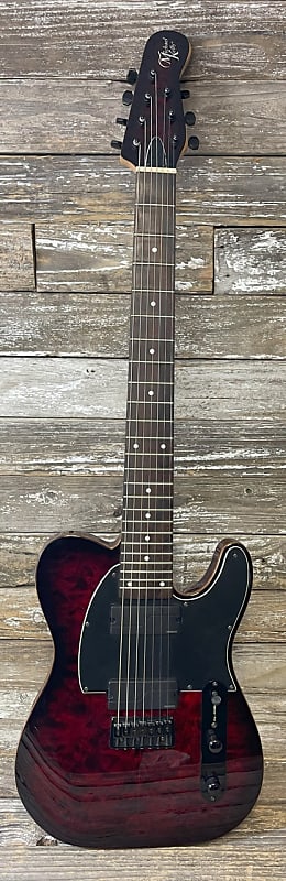 Used Michael Kelly 507X 7-string Black Cherry Burst | Reverb
