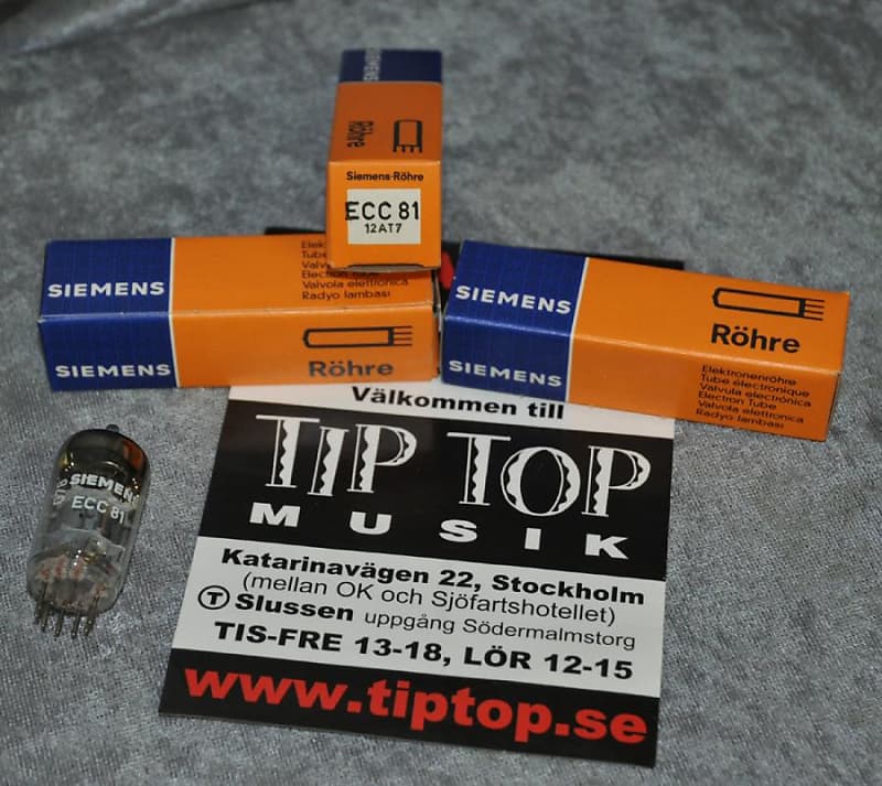 Siemens Tube Preamp 12AT7 (=ECC81) NOS from 1970's | Reverb