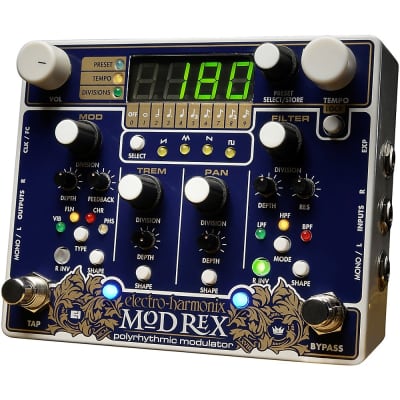Electro-Harmonix MOD REX Polyrhythmic Modulator Effects Pedal | Reverb