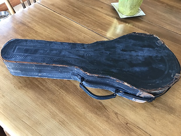 M&W Bull's Head Leather Gibson F4 Mandolin Case 1902 - 1912 | Reverb
