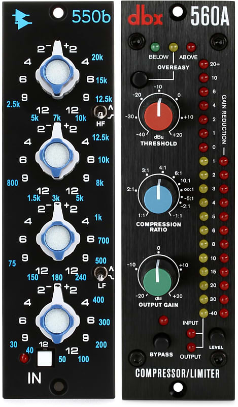API 550b 500 Series 4-band Equalizer Bundle with dbx 560A 500 | Reverb