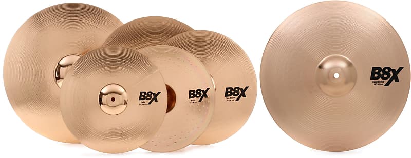 Sabian B8X Performance Cymbal Set - 14/16/20 inch - with Free | Reverb
